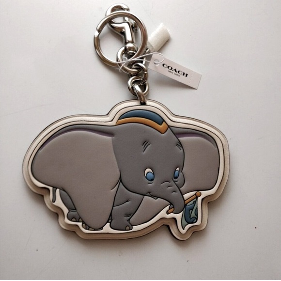 Coach | Accessories | Coach X Disney Leather Dumbo Bag Charm Key Chain ...